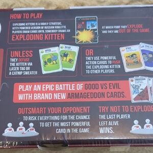 Exploding Kittens | Games | Nwt Exploding Kittens Good Vs Evil Cat Toy ...